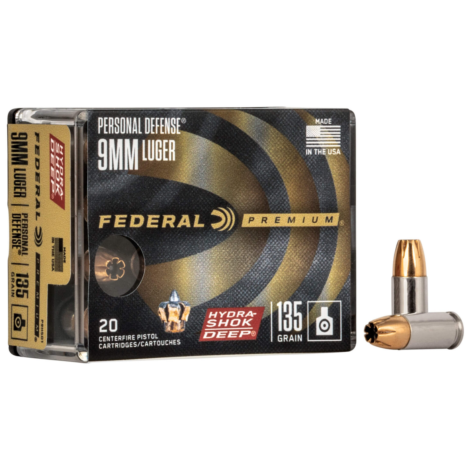 Federal Hydra-Shok 9mm 135gr Hollow Point | Hydra Shock | Big Tex Ordnance